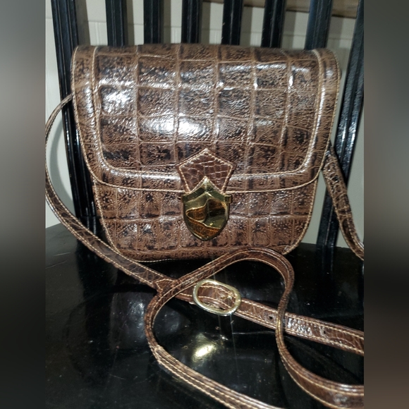 Susan Gail | Bags | Susan Gail Vintage Leather Crossbody Purse Brown ...
